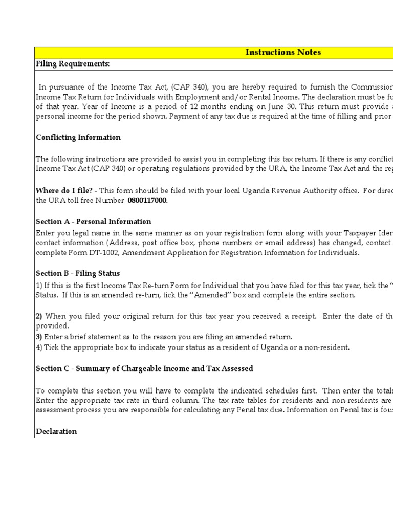 Filing Requirements Notes | PDF | Taxes | Government Finances