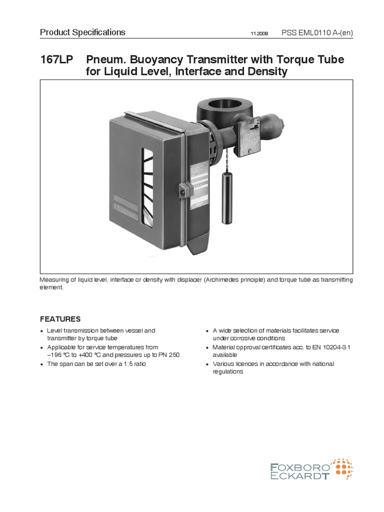 167LP Product Specifications | PDF | Density | Pipe (Fluid Conveyance)