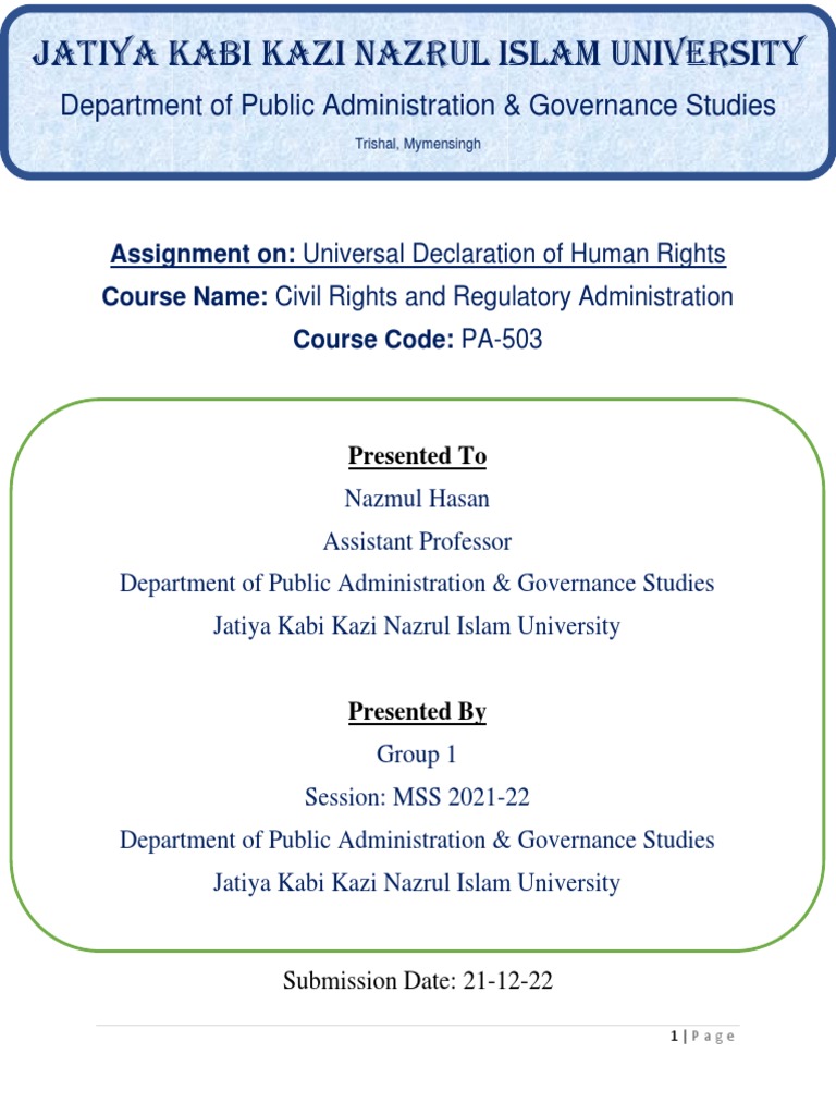 Universal Declaration of Human Rights | PDF | Human Rights | Rights