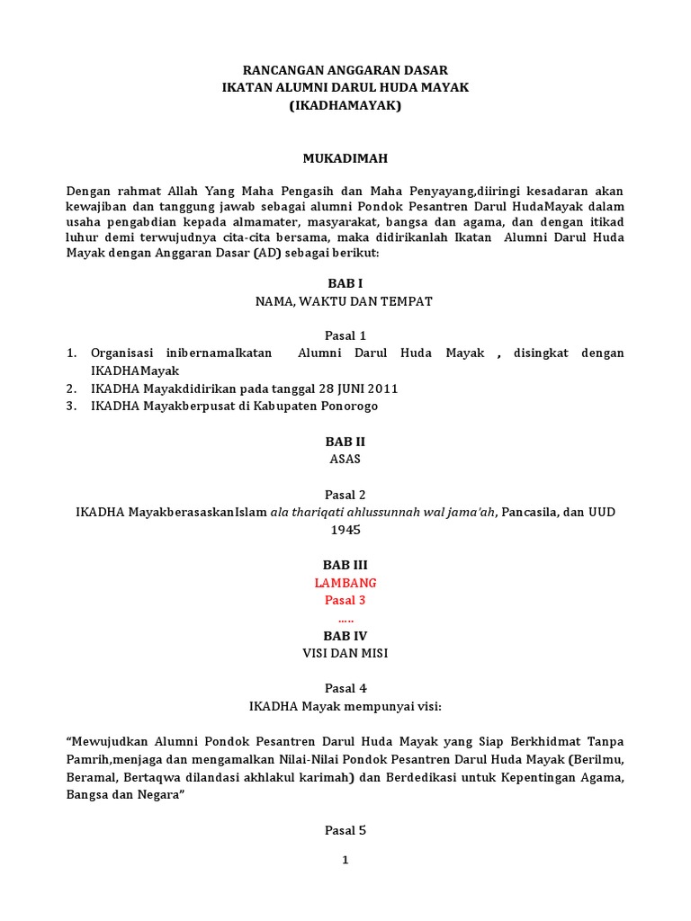 Ad Ikadha (Draf) | PDF