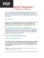Program Script Sample For Birthday | PDF | Sports & Recreation | Art