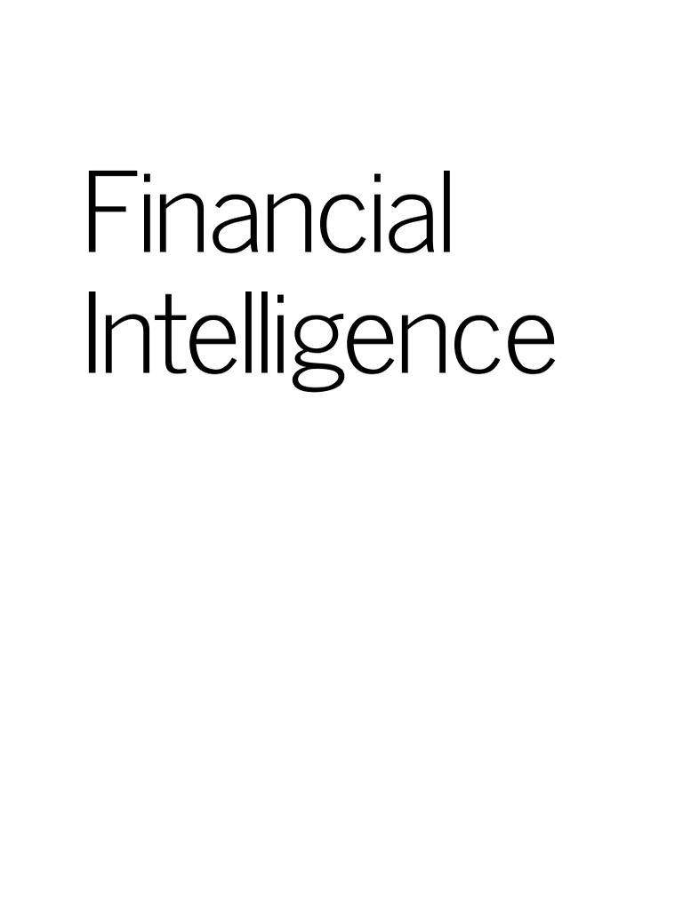 Financial Intelligence | PDF | Balance Sheet | Income Statement