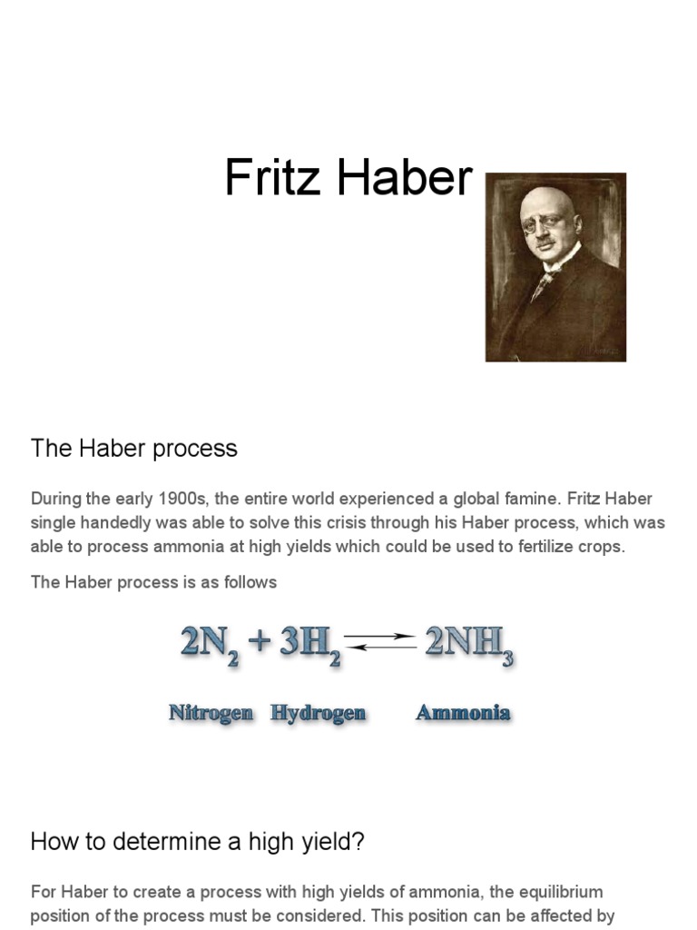 Fritz Haber | PDF | History