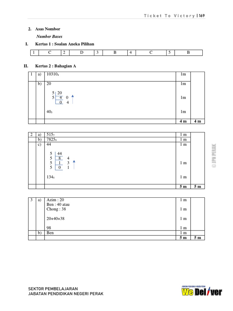 MM Latihan 01 Bab2 f4 JAWAPAN | PDF