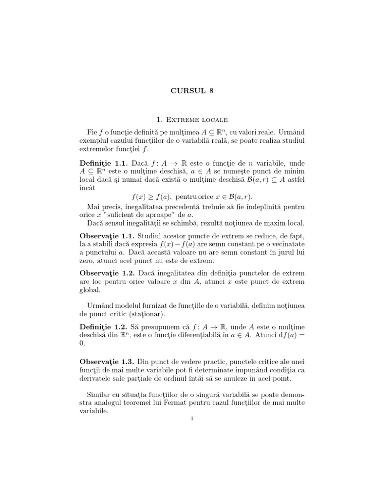 Cursul 8 | PDF