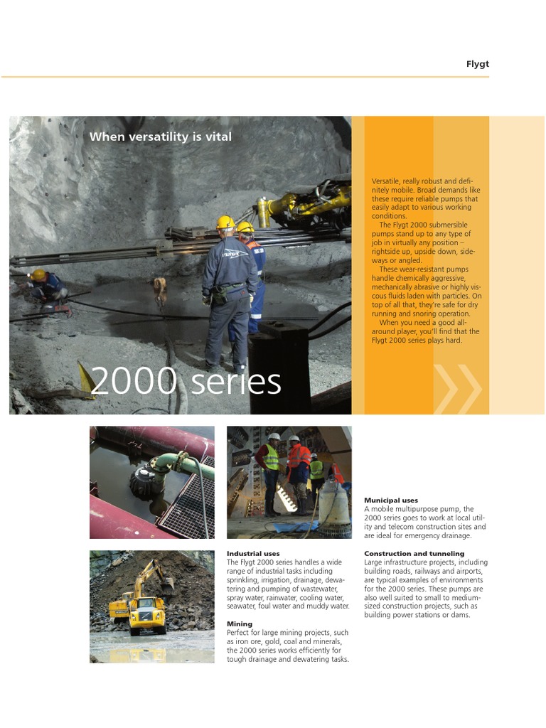 Catalogo General Flygt 2000 Series | PDF | Stainless Steel | Steel