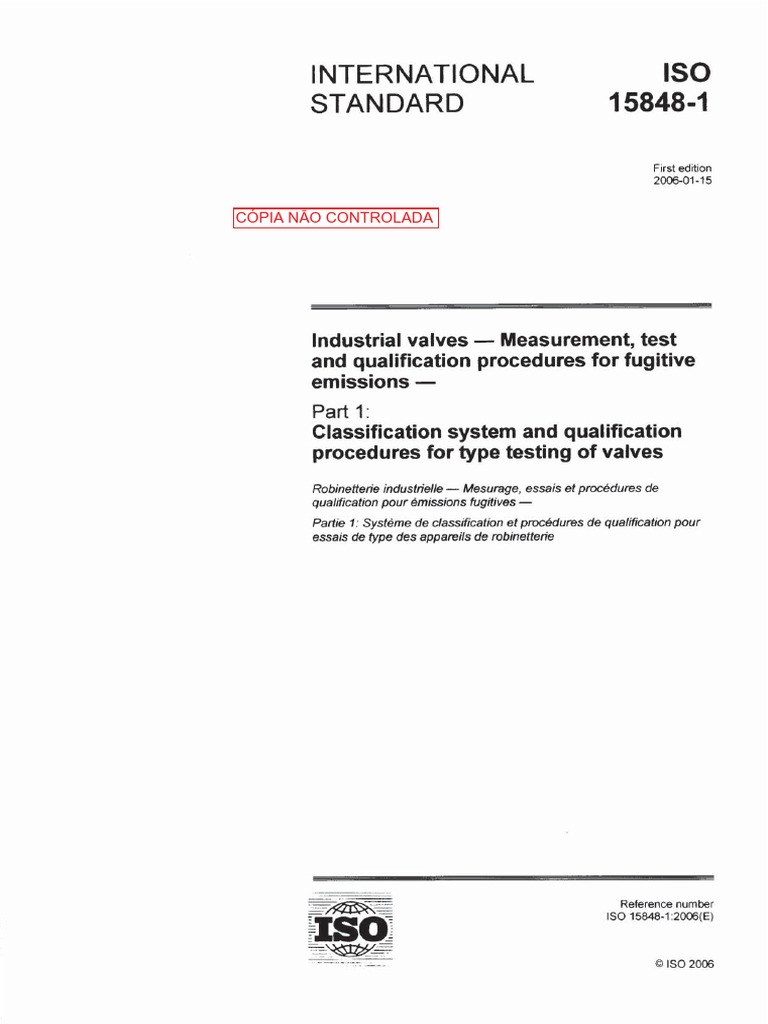 Iso 15848-1 - 2006 | PDF