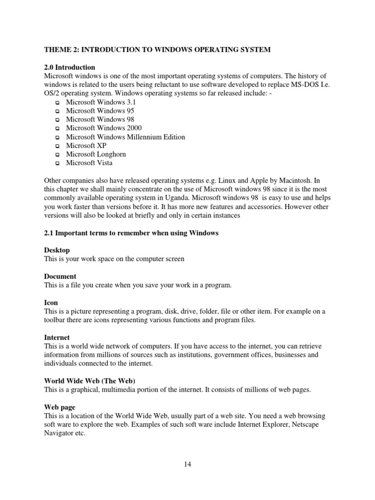 2.introduction To Windows-1 | PDF | Computer File | Icon (Computing)