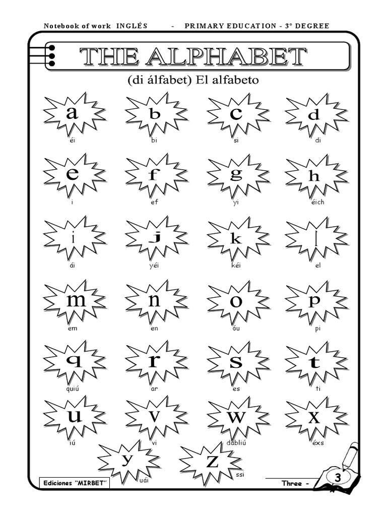 3° Grado - Worksheet - INGLES | PDF | Lingüística | Sintaxis