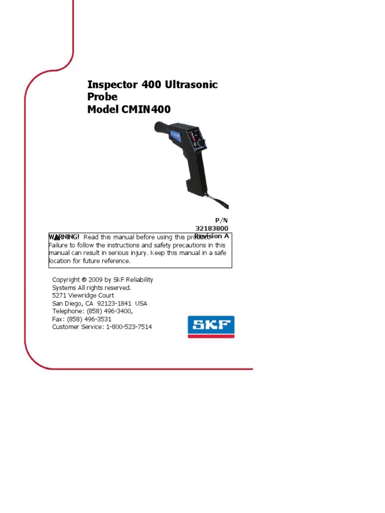 Ultrasonic Probe Manual | PDF | Ultrasound | Headphones