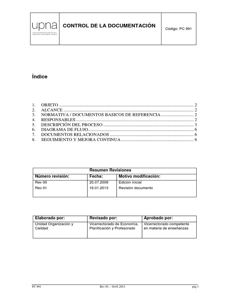 Ejemplo de Procedimiento de Documentacion | PDF | Informática