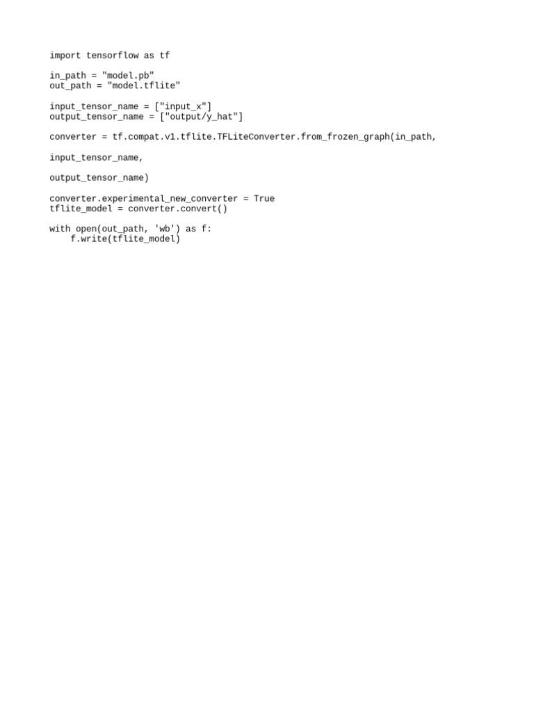 Convert Pb2 Tflite | PDF | Computers Convert Pb2 Tflite | PDF | Computers