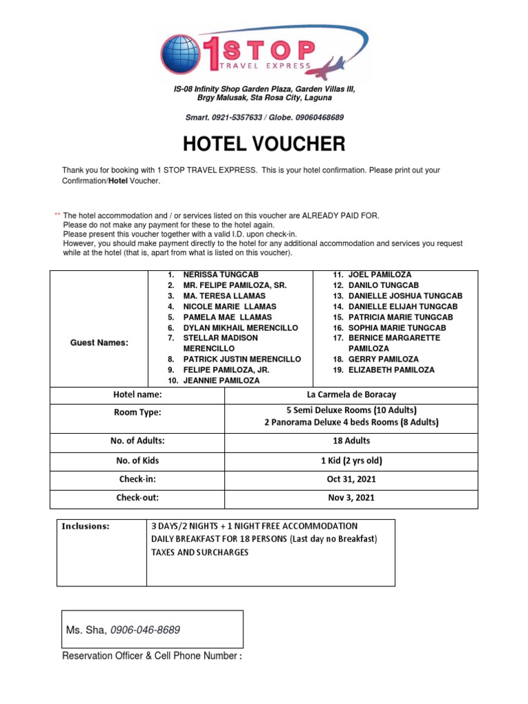 Confirmed Booking HOTEL-VOUCHER | PDF | Hotel | Hospitality Industry