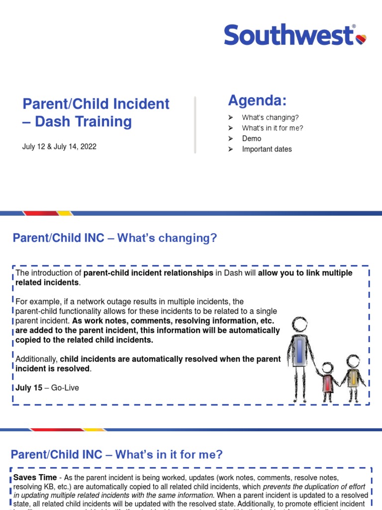 Parent-Child Incident Presentation | PDF