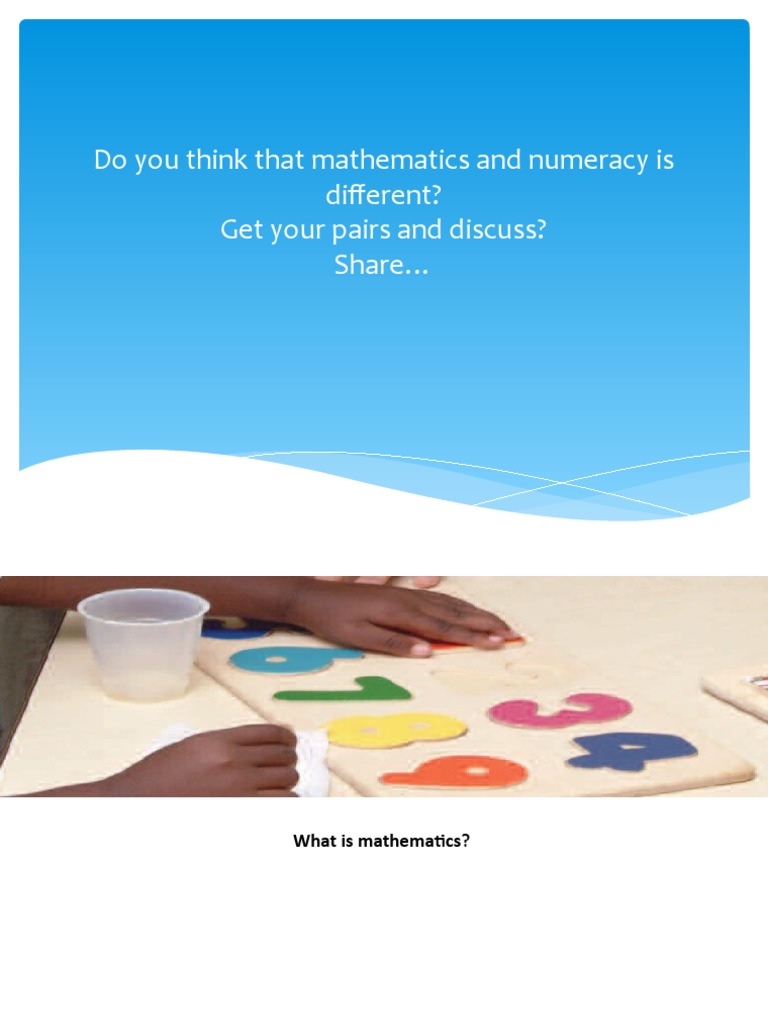 Kuliah 3 - Mathematics or Numeracy | PDF | Mathematics | Literacy