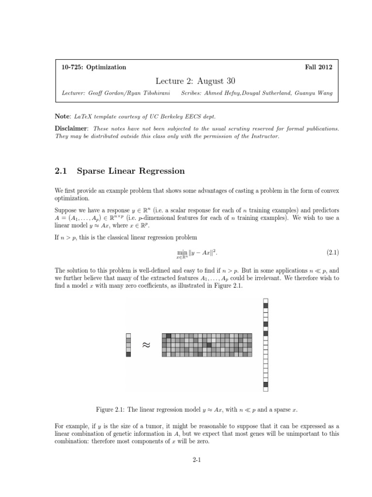 lasso linear regression | PDF | Mathematical Optimization | Maxima And Minima