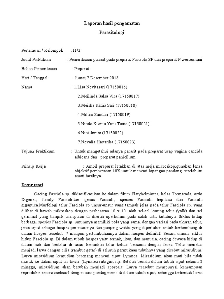 Laporan Hasil Pengamatan Kelompok 11 | PDF