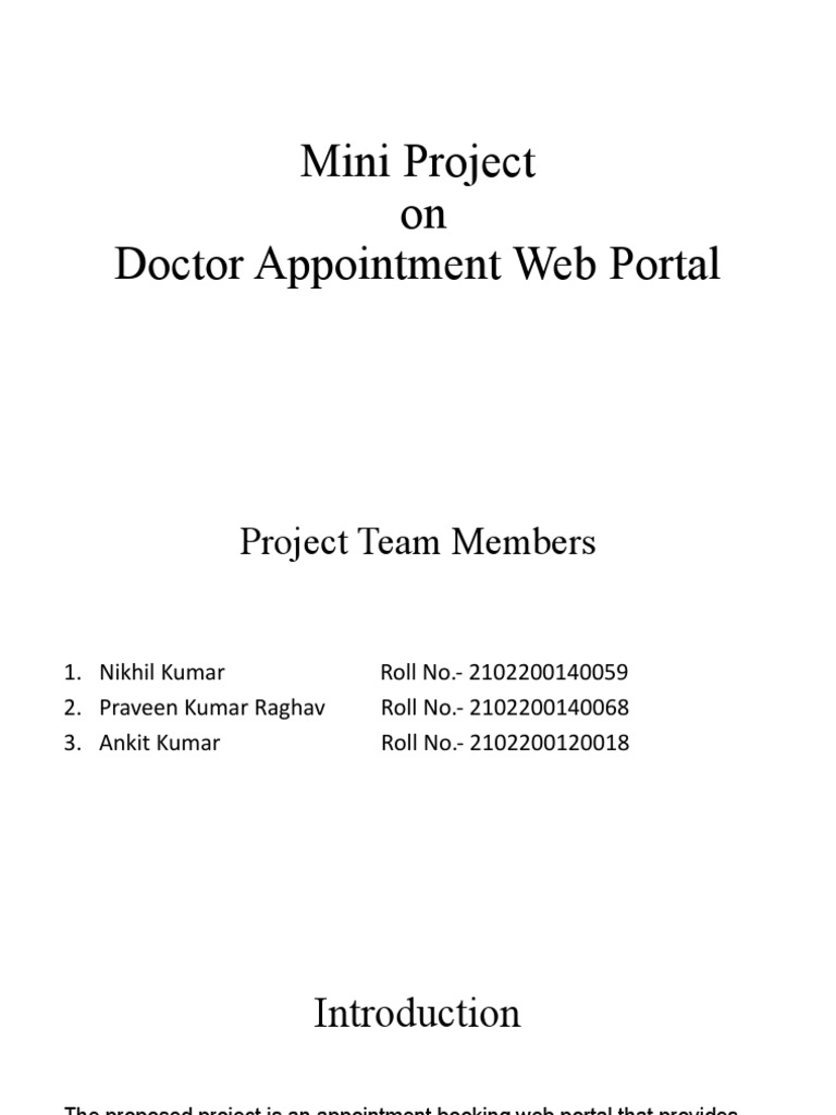 Mini Project | PDF | World Wide Web | Internet & Web