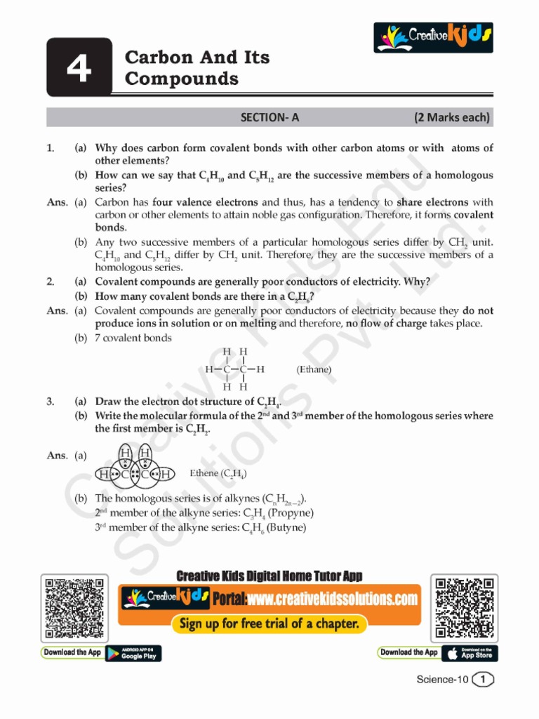 Subjective Answer (Science-10) Final | PDF