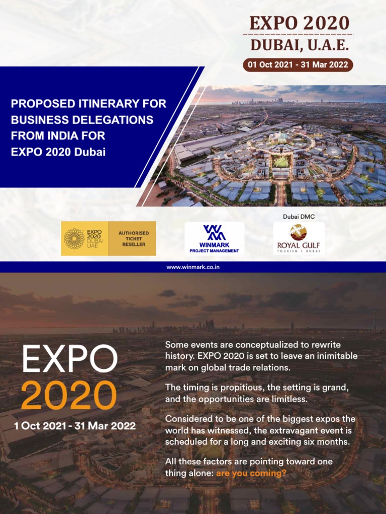 Visit To Expo2020 Dubai Brochure | PDF | World's Fair | Dubai