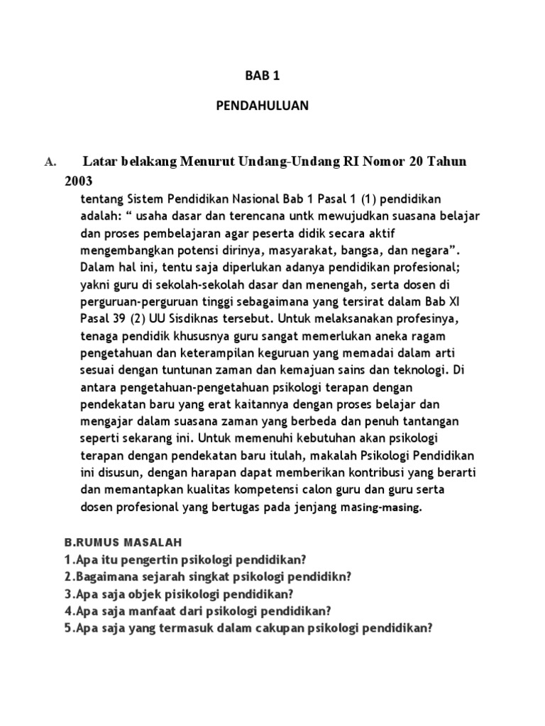 Bab 1 Intan | PDF