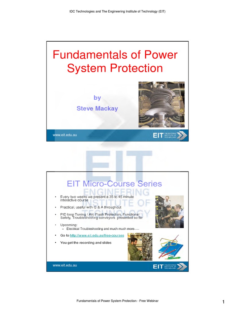 EIT Fundamentals Power Systems Webinar Slides | PDF | Fuse (Electrical ... EIT Fundamentals Power Systems Webinar Slides | PDF | Fuse (Electrical ...