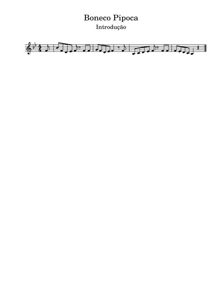 Boneco Pipoca: Introdução Visual | PDF