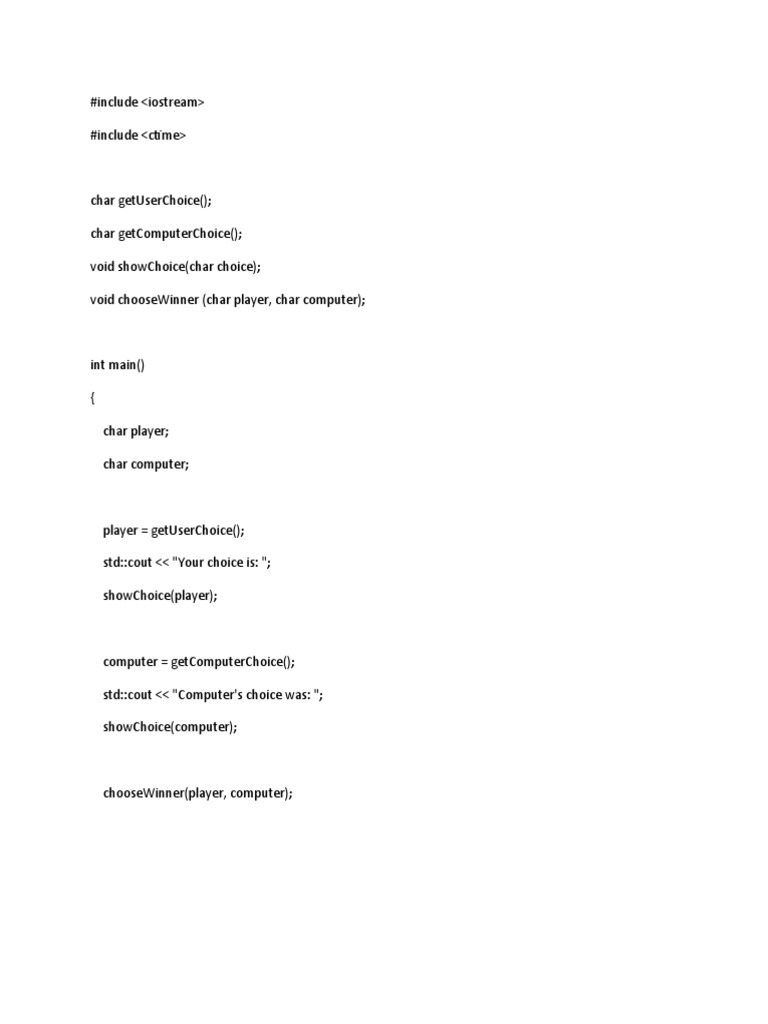 Rock Paper Scissors Pdf