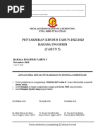 Peperiksaan Pertengahan Tahun Bahasa Inggeris Tingkatan 5 | PDF