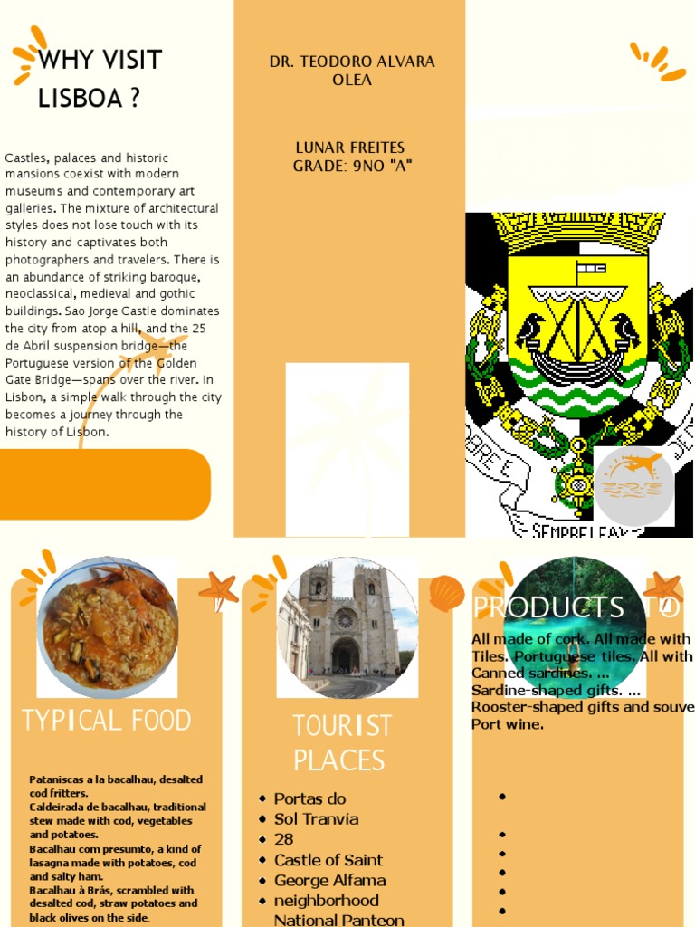 Triptico en Ingles de LISBOA | PDF