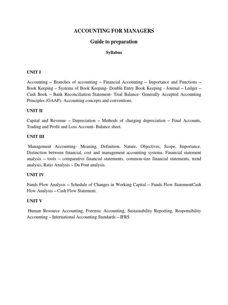 ACCOUNTING FOR MANAGERS Theoretical Questions | PDF | Accounting | Cash Flow Statement