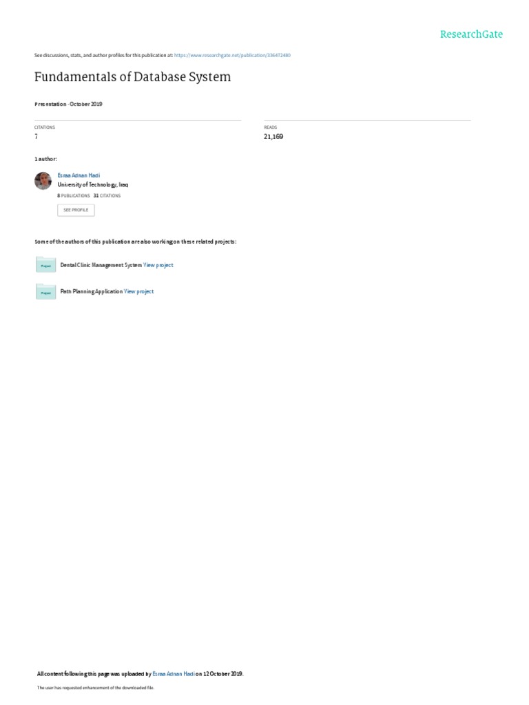 Lecture Note Db1 Descargar Gratis Pdf Databases Information Retrieval