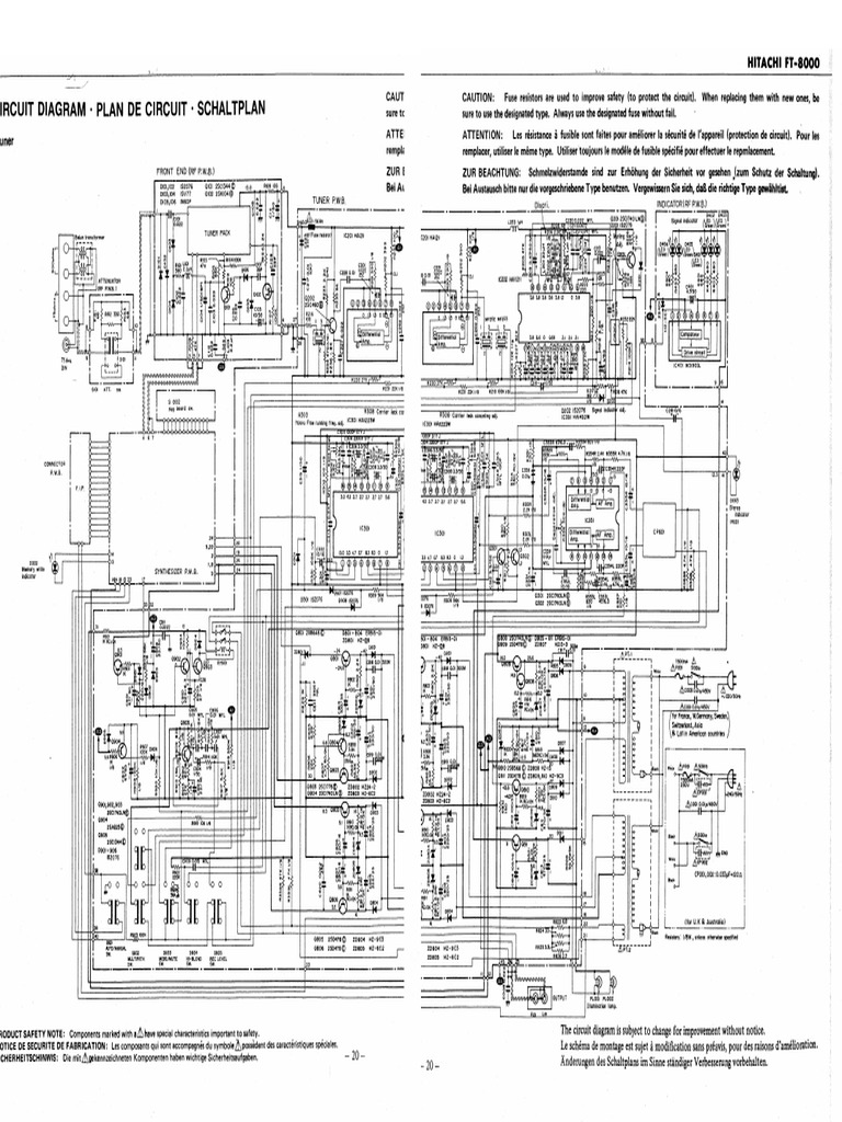 Hitachi ft-8000 SCH | PDF