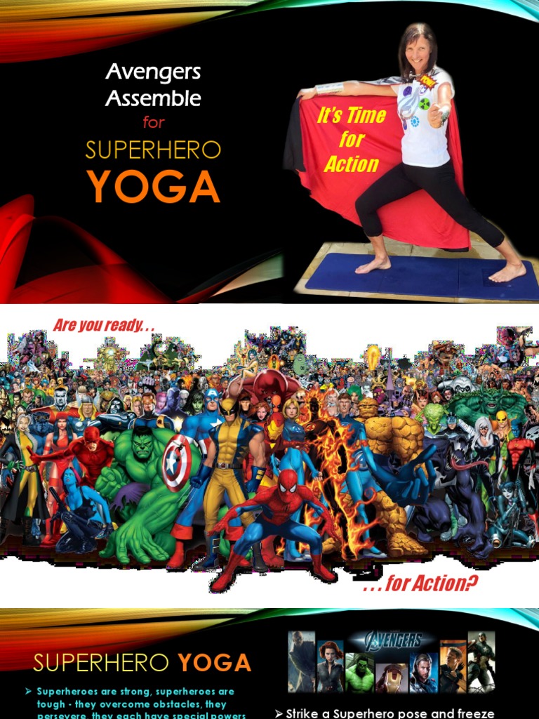 Avengers Yoga | PDF | Spider Man | Flexibility (Anatomy)
