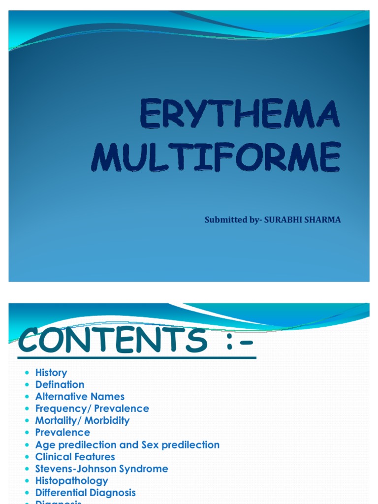 Erythema Multiforme | PDF | Health Sciences | Immunology