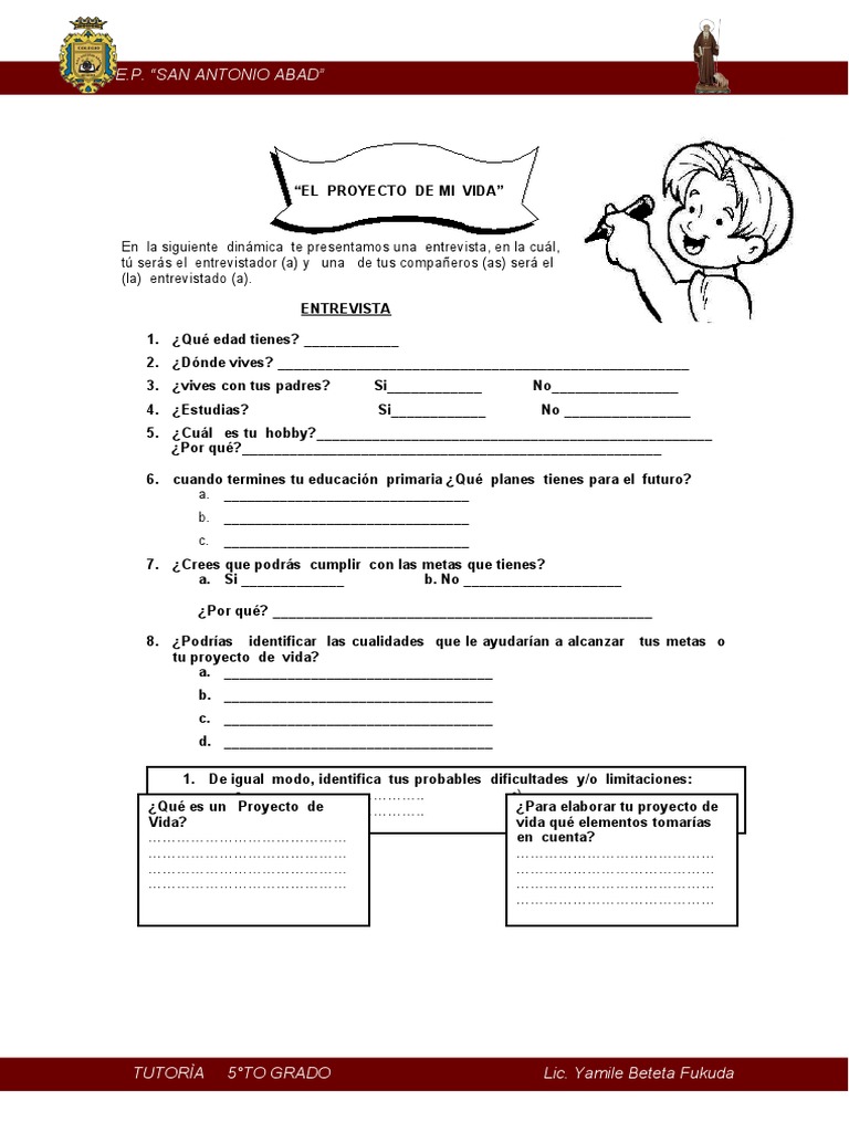 El Proyecto de Mi Vida | PDF