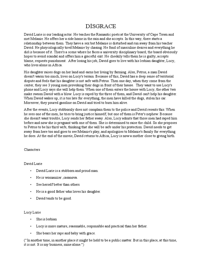 Disgrace Presentation | PDF | Social Institutions