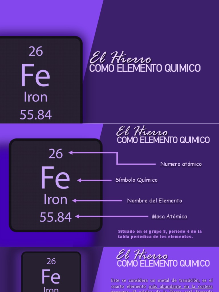 Hierro: Elemento Químico y Propiedades | PDF | Hierro | Elementos químicos
