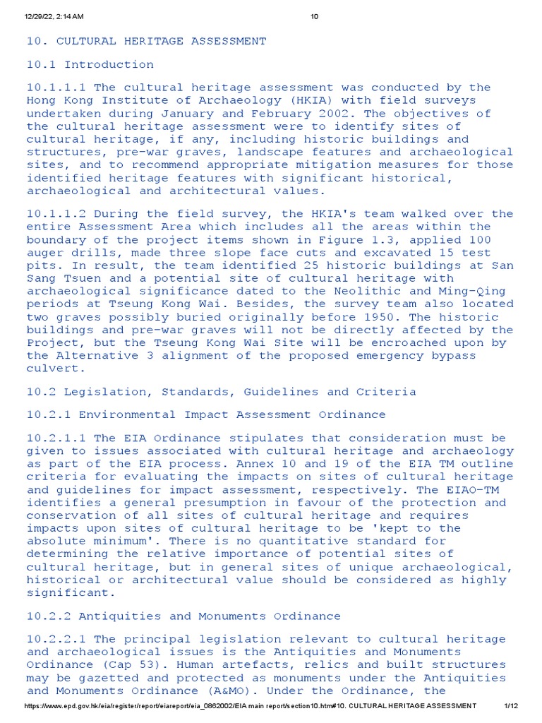 Cultural Heritage Assessment | PDF | Porcelain | Burial