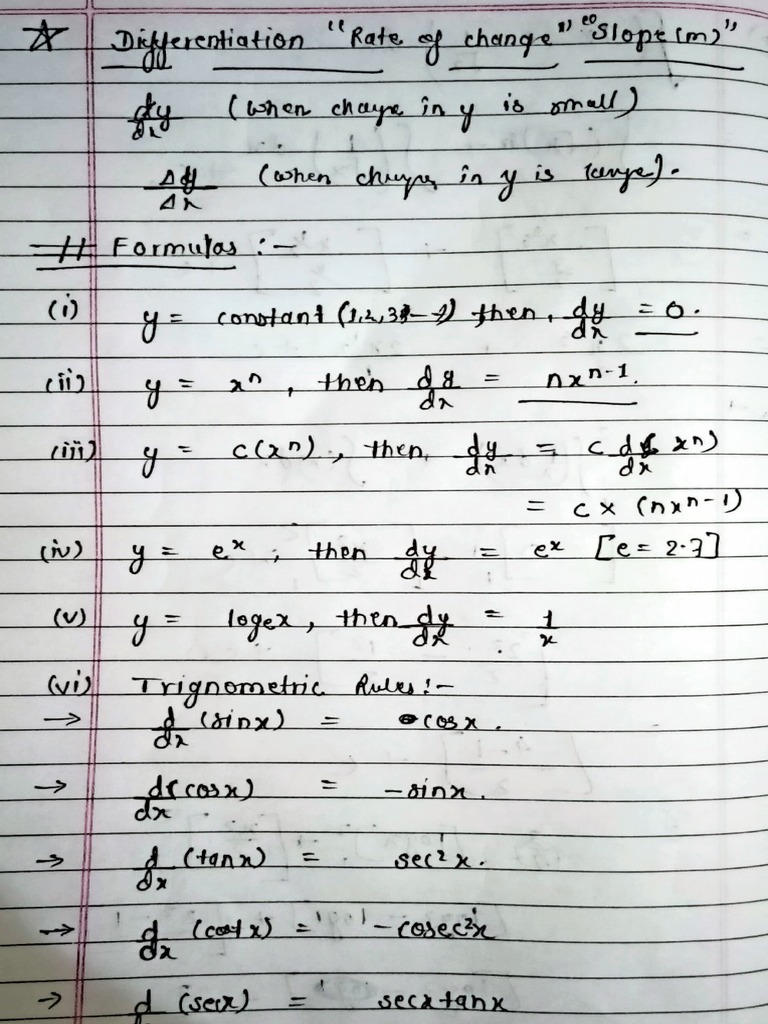 Differentiation and Integration | PDF