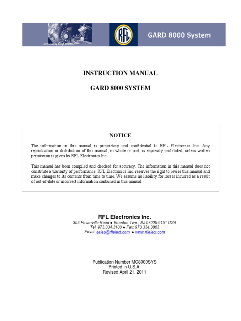 Manual Gard System (4!21!11) - Complete | PDF | Programmable Logic ...