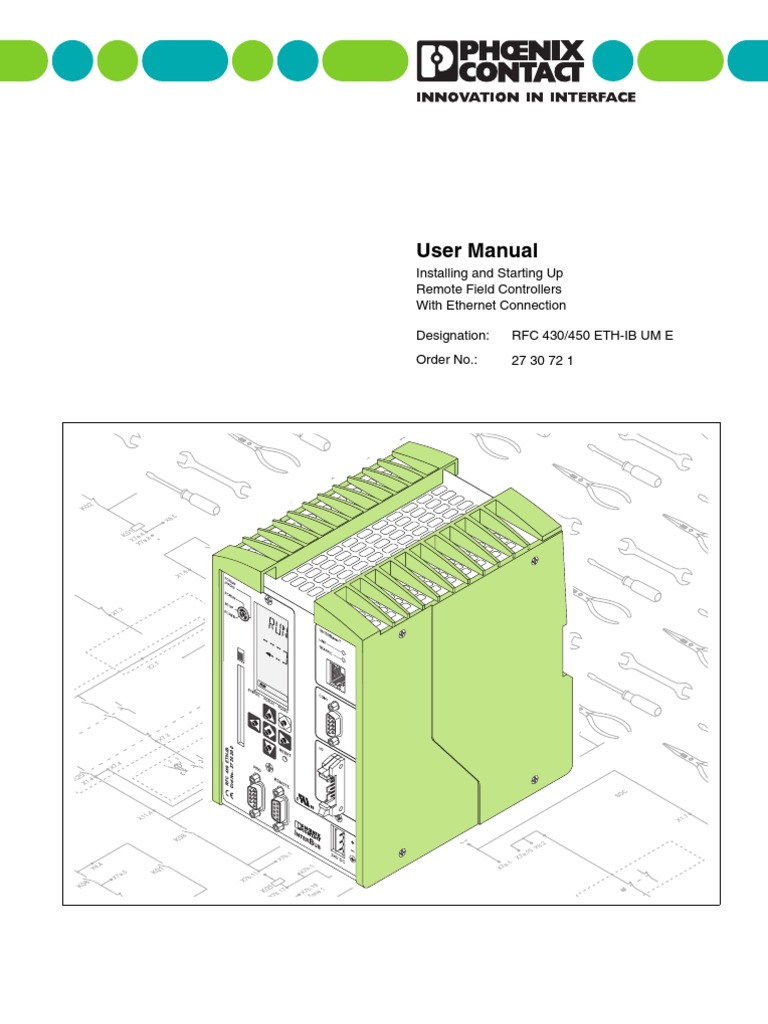RFC 430 450 Eth Ib Um e 6219 en 02 | PDF | Electrical Connector | Power ...