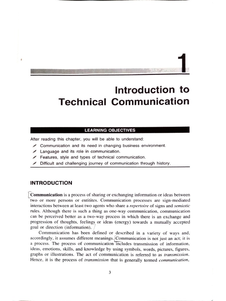 Technical Communication Unit 1 | PDF