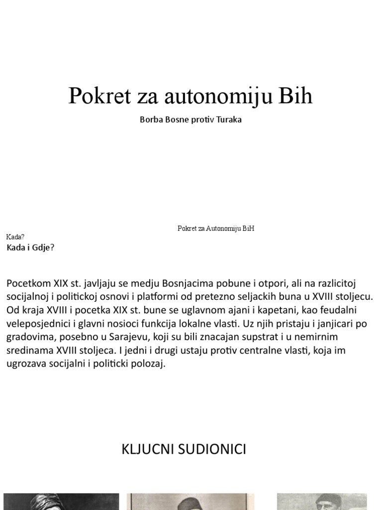 Pokret Za Autonomiju Bih | PDF