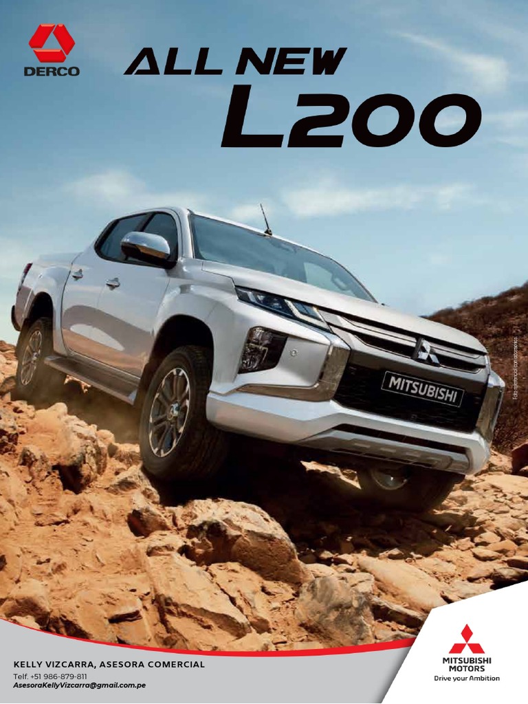 Mitsubishi L200 Pick Up 4X4 2.4 TD HP GLS MT Asesora Kelly Vizcarra | PDF