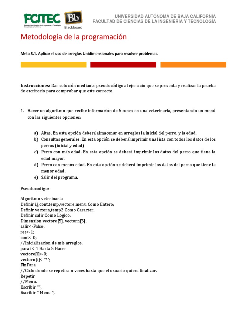 Meta 5.1 - Ejercicios - de - Cierre | PDF | Algoritmos | Desarrollo de software