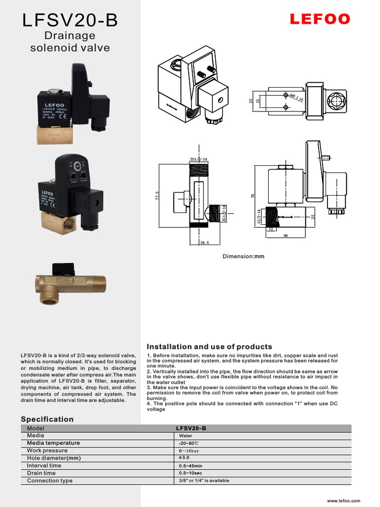 Lfsv20 Catalogo | PDF | Valve | Pipe (Fluid Conveyance)