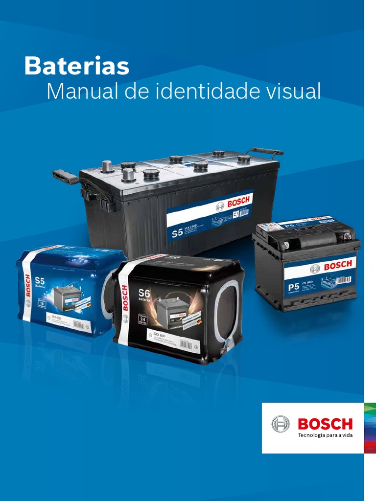 Manual de Identidade Visual Bosch Baterias | PDF | Marca | Logotipos