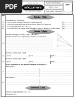 EXAMEN LOCAL 3AC de MATHEMATIQUES 2025 Modele N°1 | PDF
