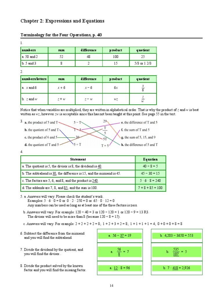 Math Mammoth Grade 6-A Answer Key SAMPLE | PDF | Subtraction | Arithmetic